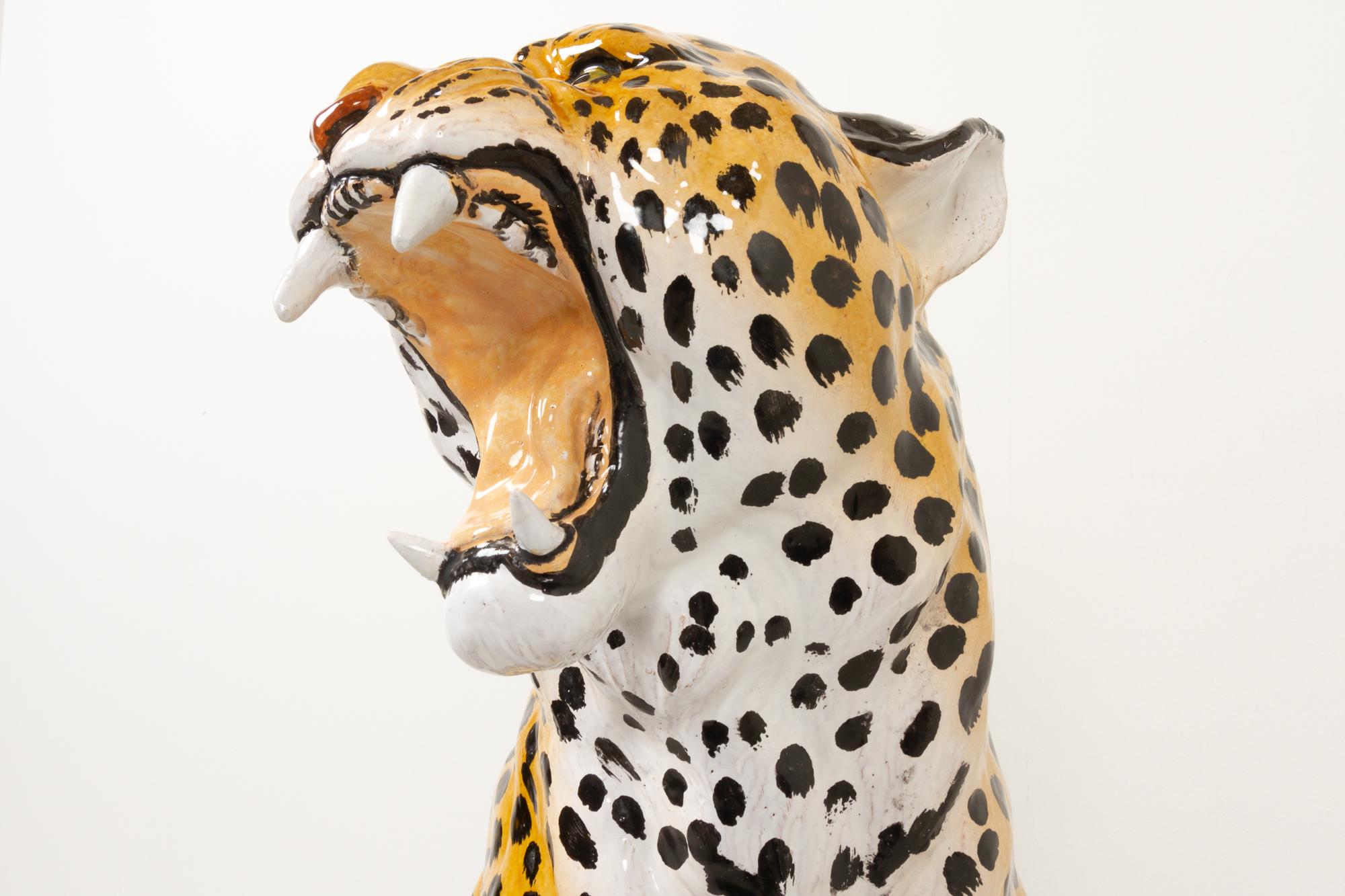 Vintage Italian Life-Size Terracotta Leopard, 1960s at 1stDibs | life ...