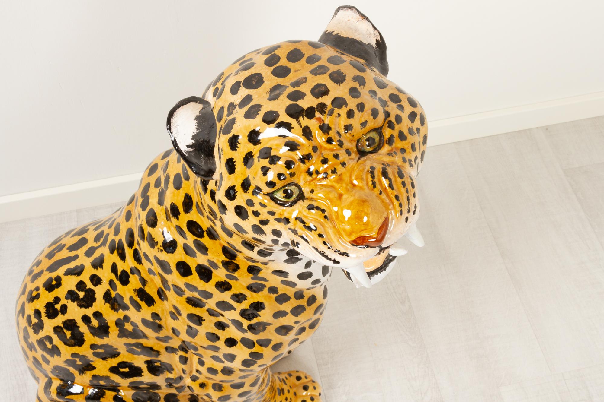 Vintage Italian Life-Size Terracotta Leopard, 1960s at 1stDibs | life ...
