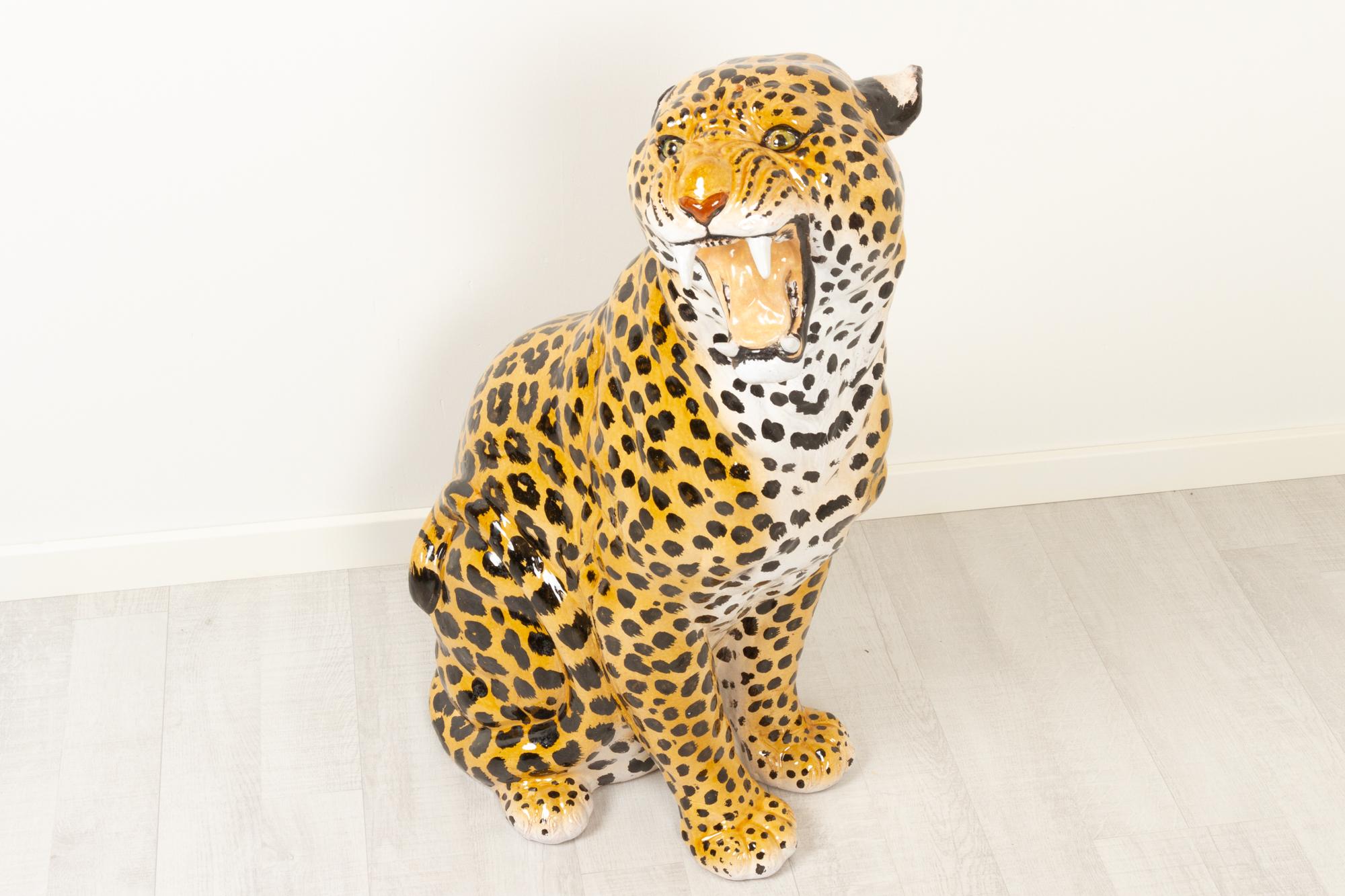 Vintage Italian Life-Size Terracotta Leopard, 1960s at 1stDibs | life ...