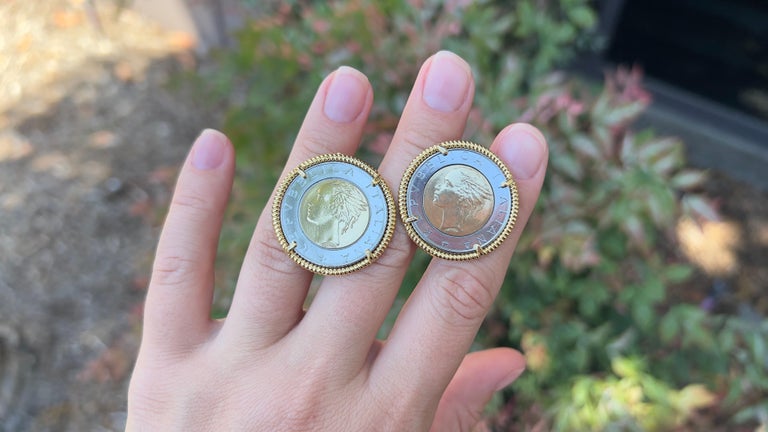 Vintage Italian lira Coin 18K Gold Plated Ring Italian Made For Sale at ...
