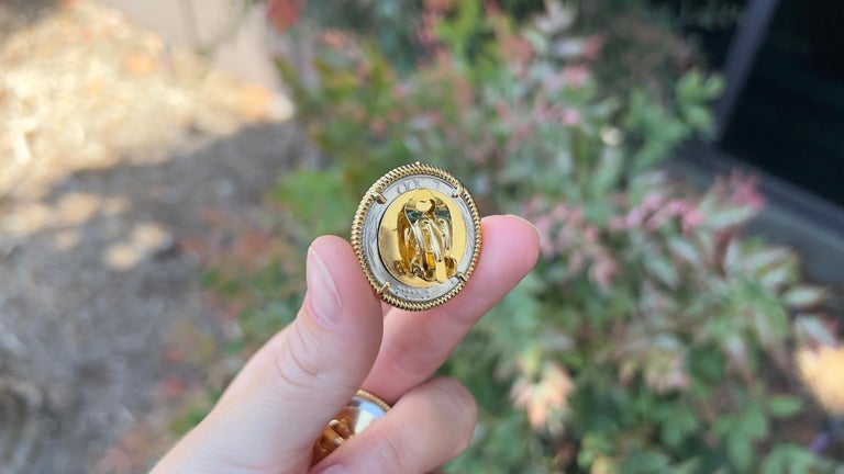 Vintage Italian lira Coin 18K Gold Plated Ring Italian Made For Sale at ...