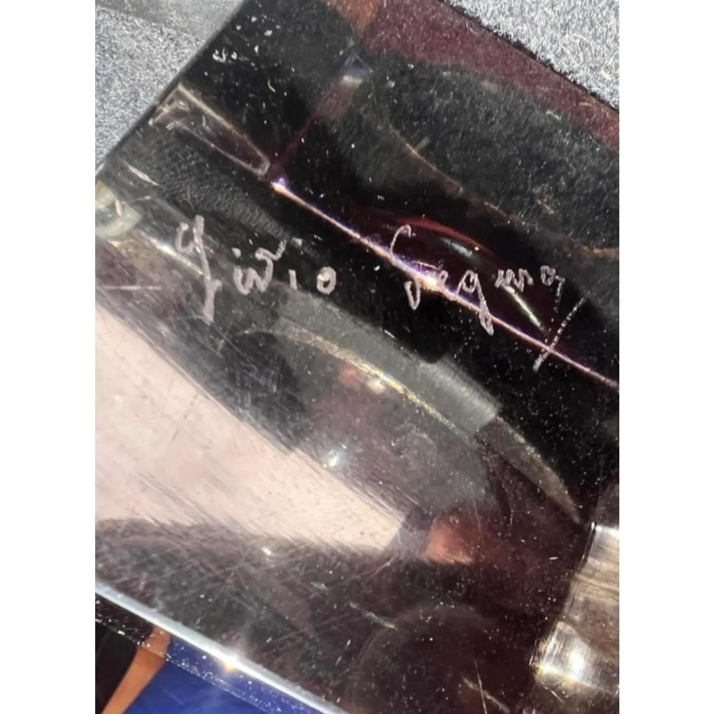 Vintage Italian Livio Seguso Signed Murano Art Glass Sculpture For Sale ...