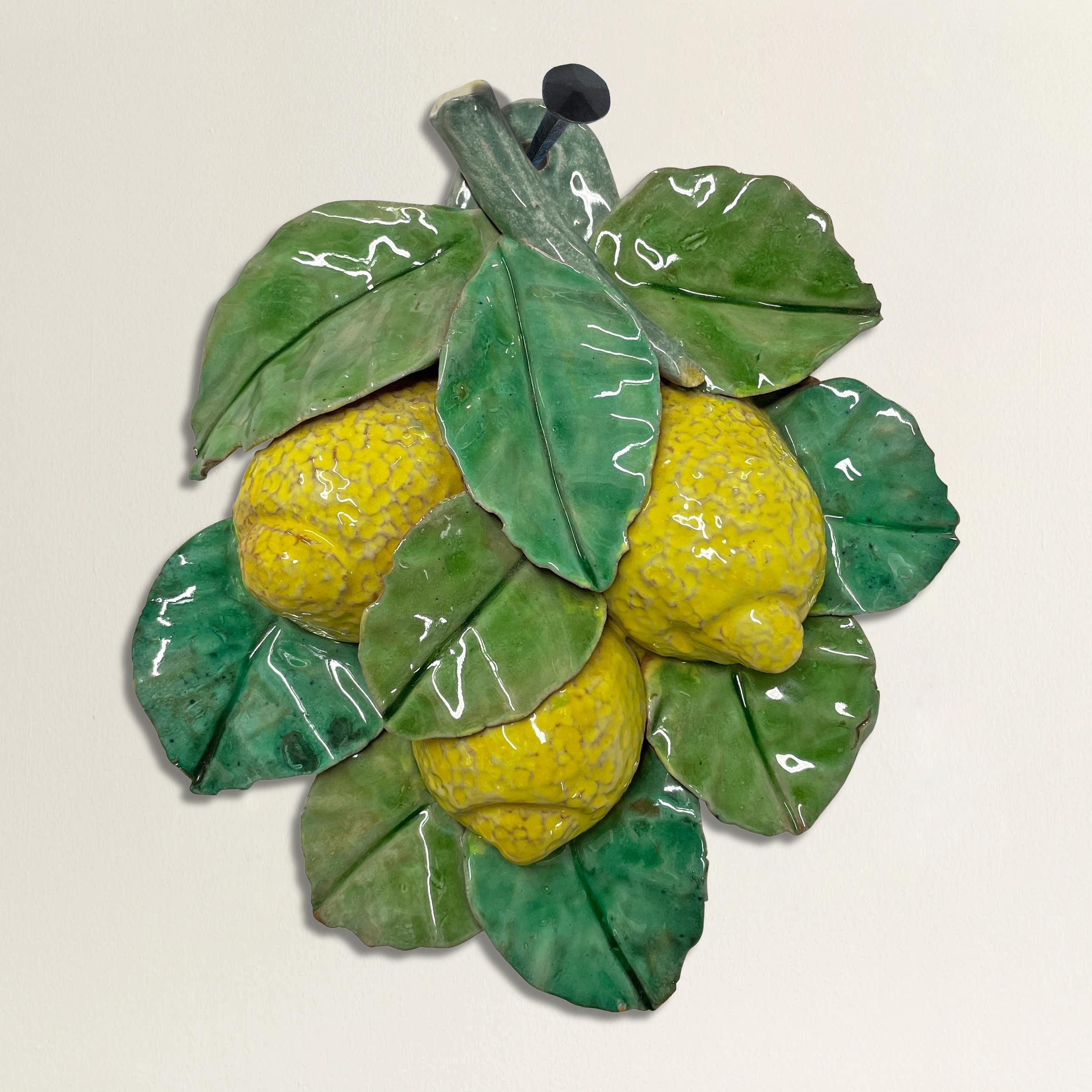 Vintage Italian Majolica Lemons at 1stDibs | italian lemons, italian ...