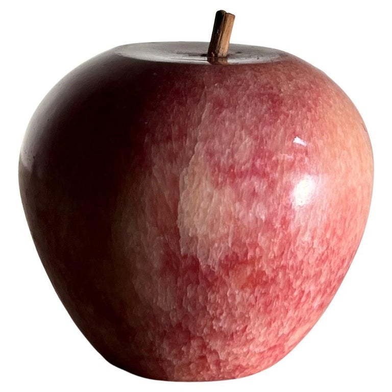 Vintage Italian marble apple objet d’art / paperweight, 1960s For Sale ...