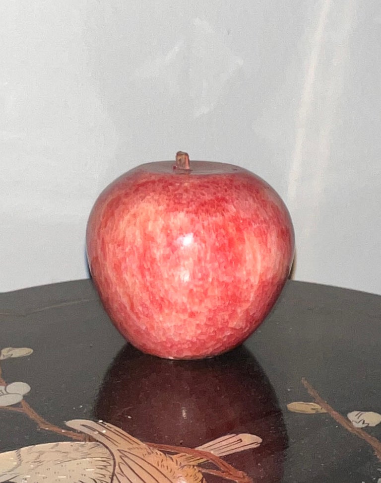 Vintage Italian Marble Apple Paperweight / Objet D’art, 1960s For Sale ...