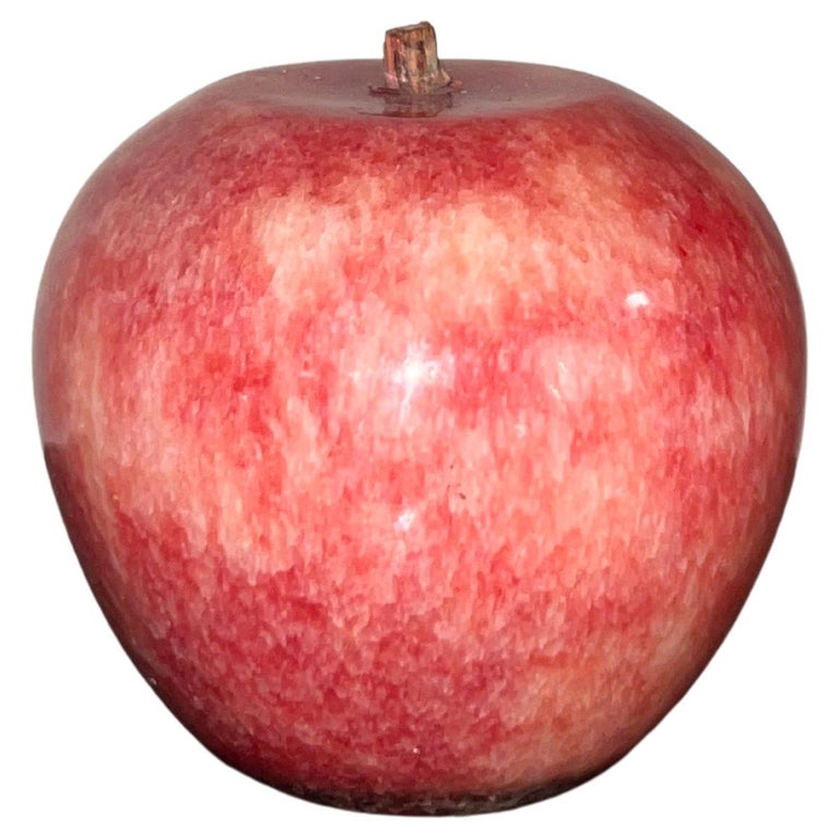 Vintage Italian Marble Apple Paperweight / Objet D’art, 1960s For Sale ...
