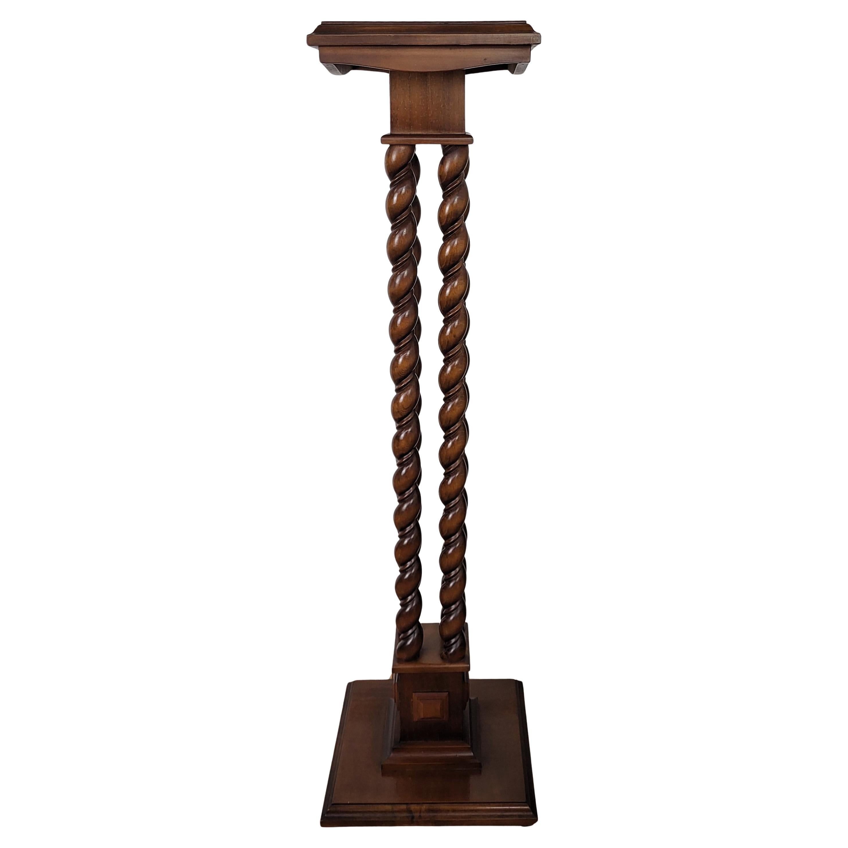 Antique Italian Bobbin Turned Barley Twist Stick and Umbrella Stand For ...
