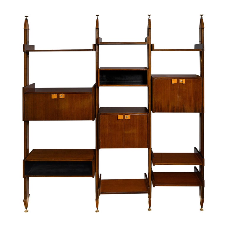 Vintage Italian Modular Bookcase at 1stDibs