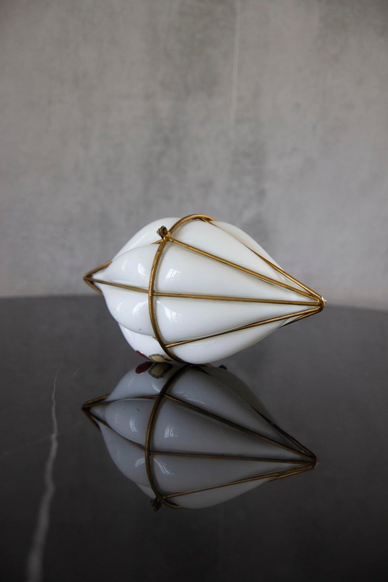 Vintage Italian Murano Art Glass Shell For Sale at 1stDibs