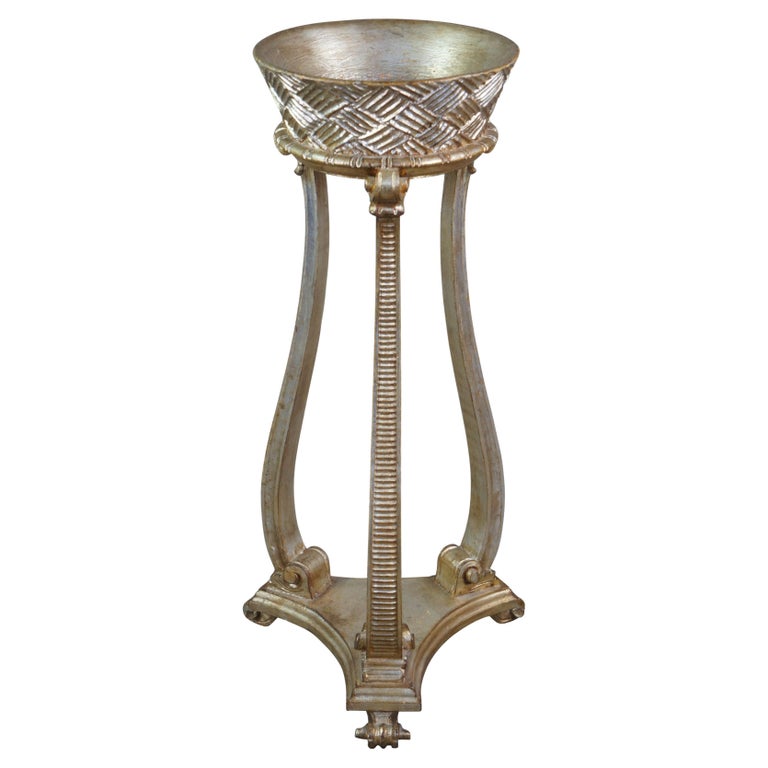 Vintage Italian Neoclassical Serpentine Pedestal Plant Stand Jardiniere ...