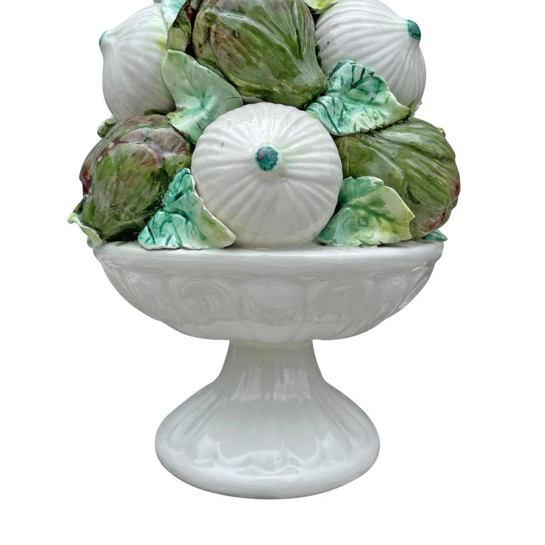 Vintage Italian Onion and Artichoke Finial Topiary For Sale at 1stDibs