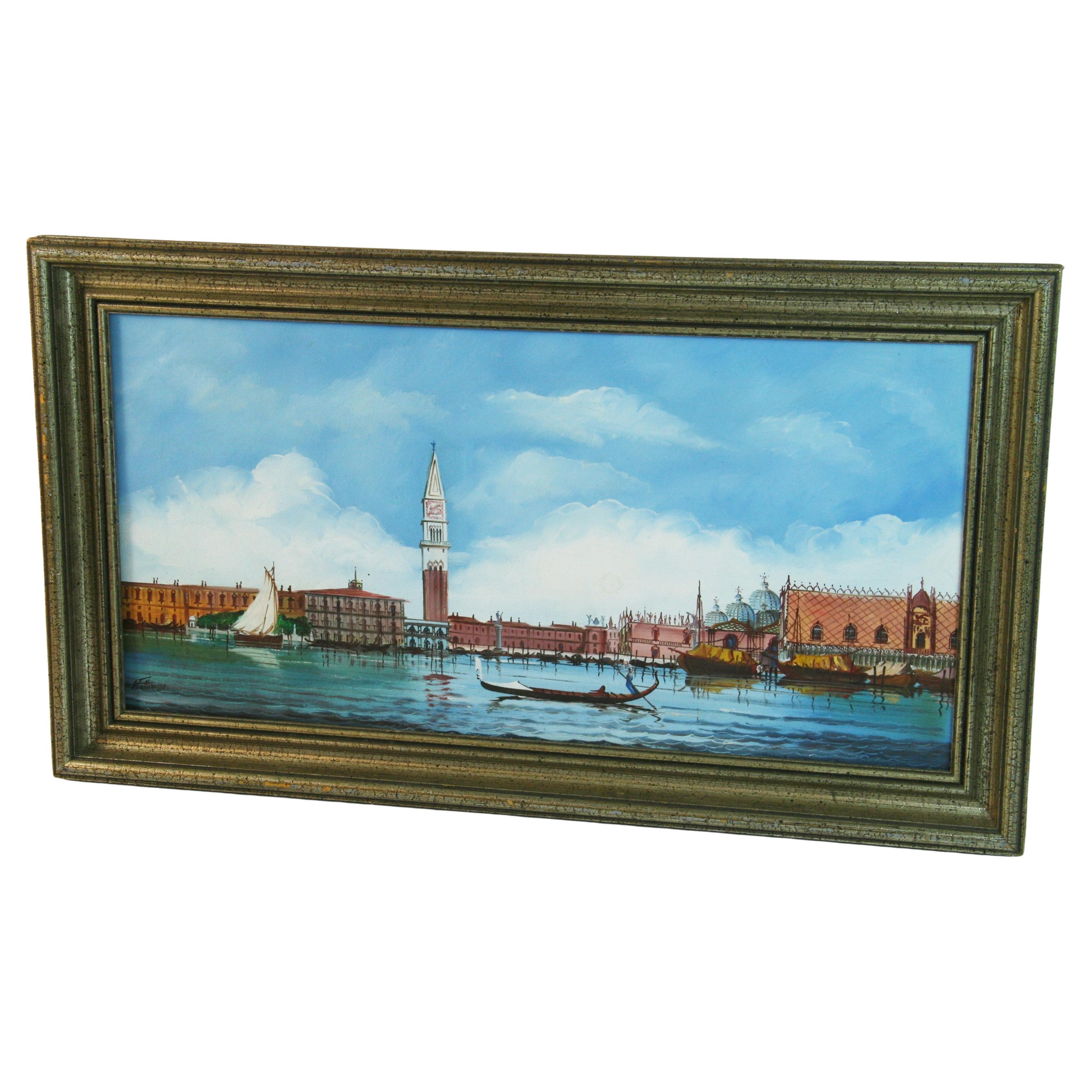 Antonio Reyna Manescau, Squero San Trovaso, Venice, Watercolor circa ...