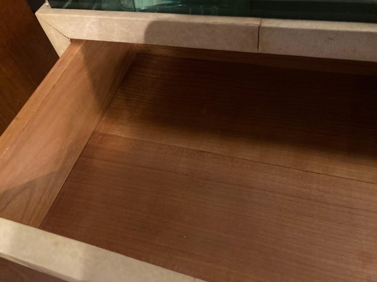 Vintage Italian Parchment Console For Sale at 1stDibs