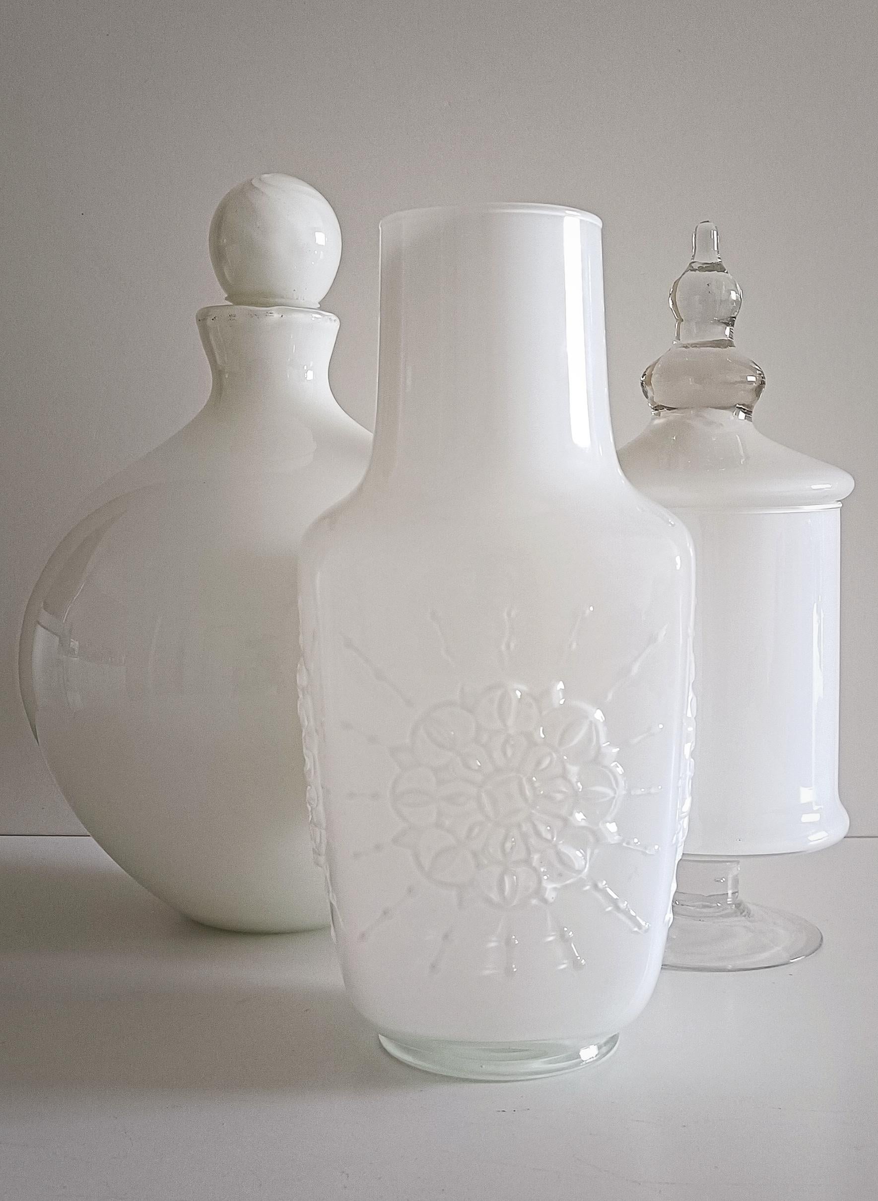 Vintage Italian Rare Stelvia Art Glass Opaline Florence Vase, 1960s For ...