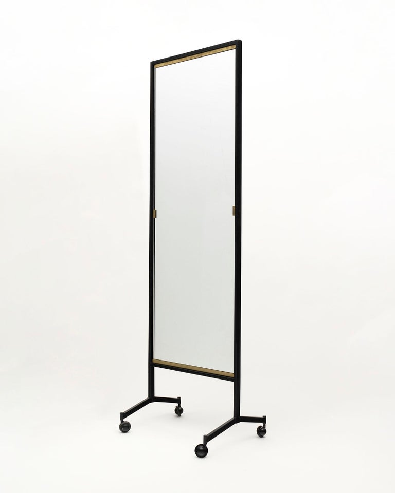 Vintage Italian Rectangular Tailor Mirror by Vetreria Bruno at 1stDibs