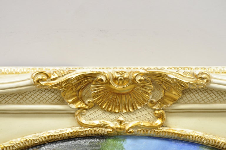 Italienisches Rokoko-Blumen-Stillleben-Wandgemälde von Mirtex Trading ...