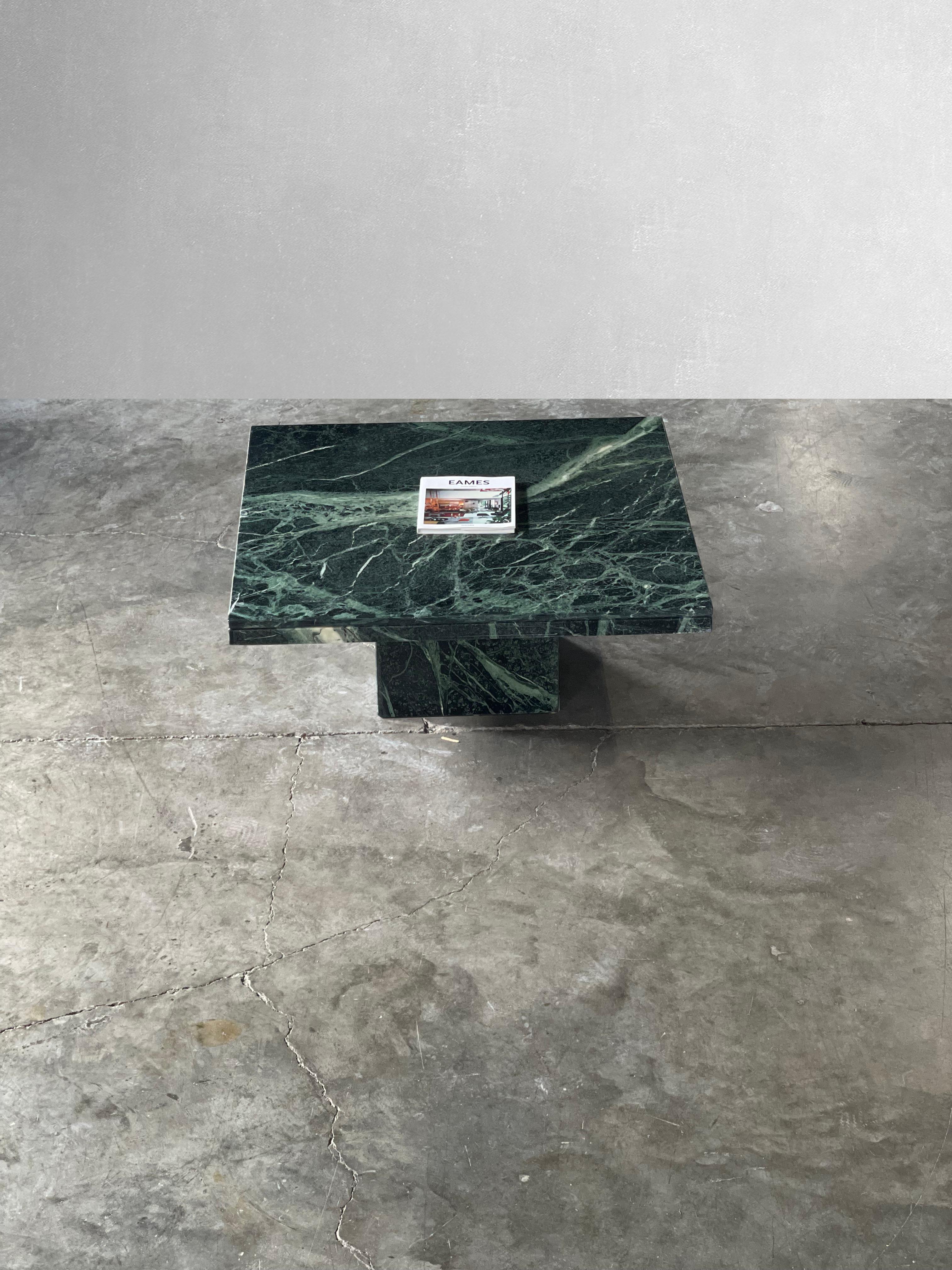 Vintage Italian Serpentine Green Coffee Table at 1stDibs