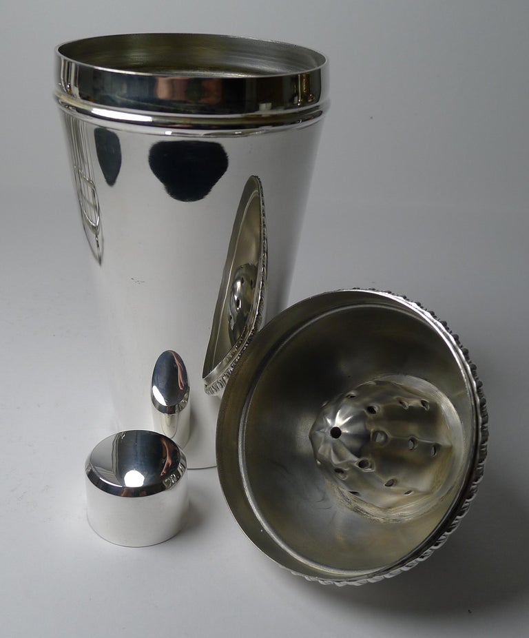 Vintage Italian Silver Plated Cocktail Shaker with Integral Lemon ...