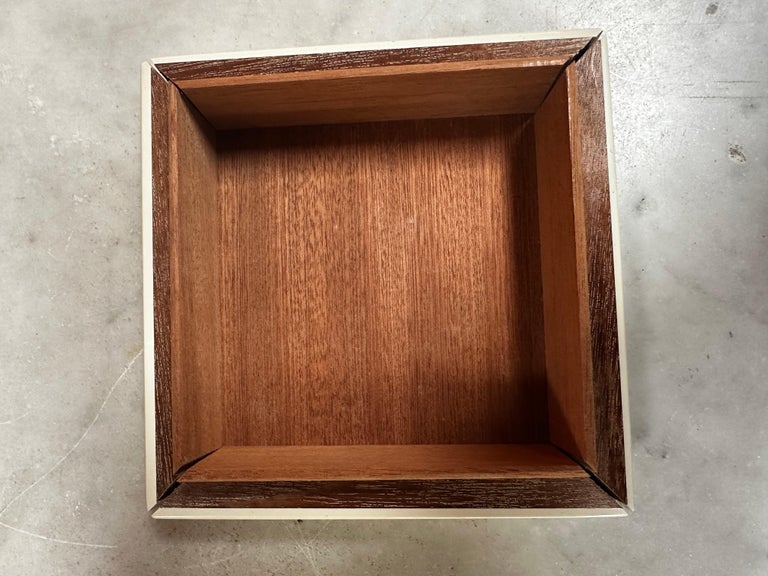 Vintage Italian Small Bronze and Wood Box by Esa Fedrigolli, 1960 For ...