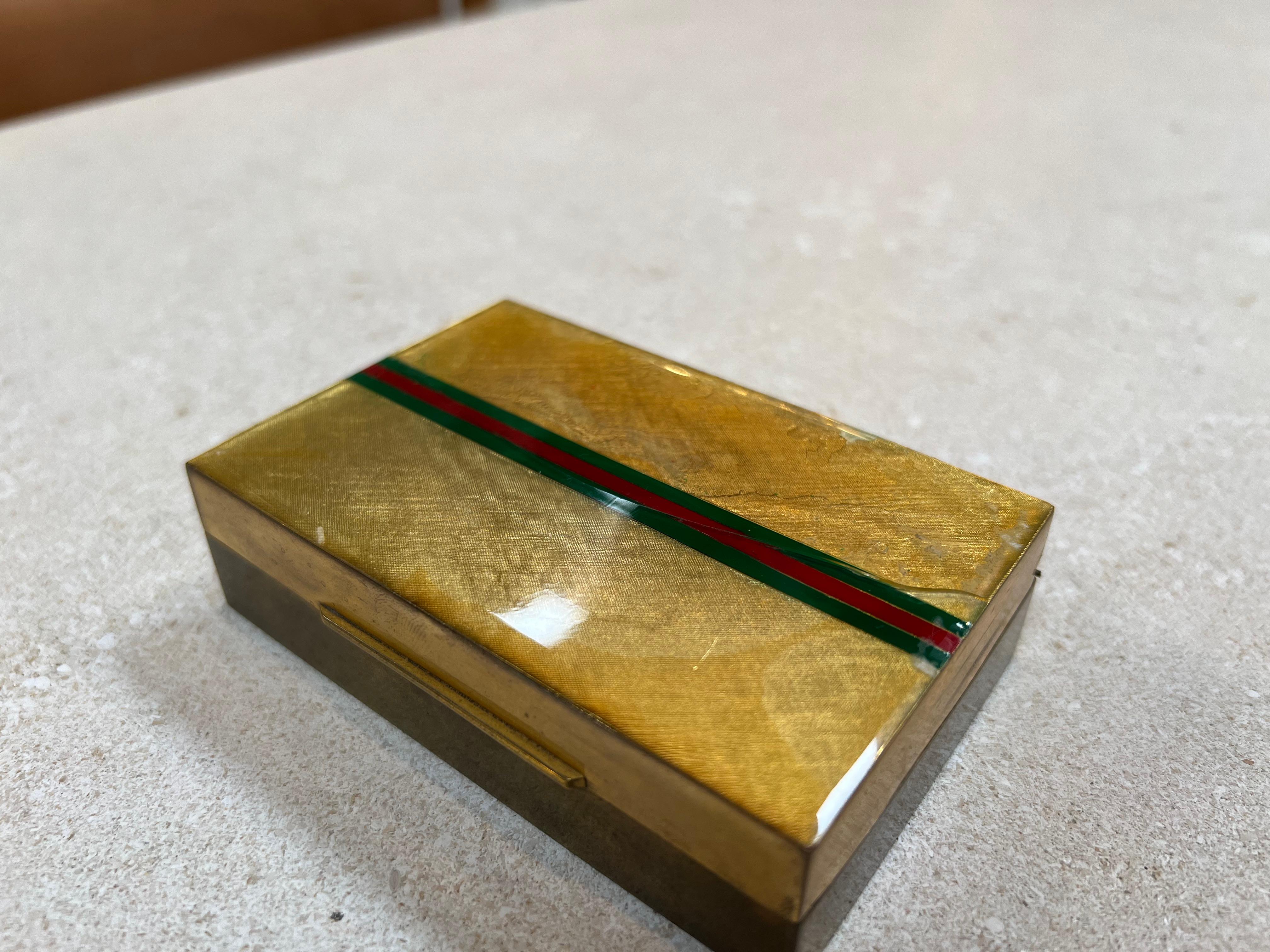 Vintage Italian Small Decorative Gucci Box 1980s at 1stDibs