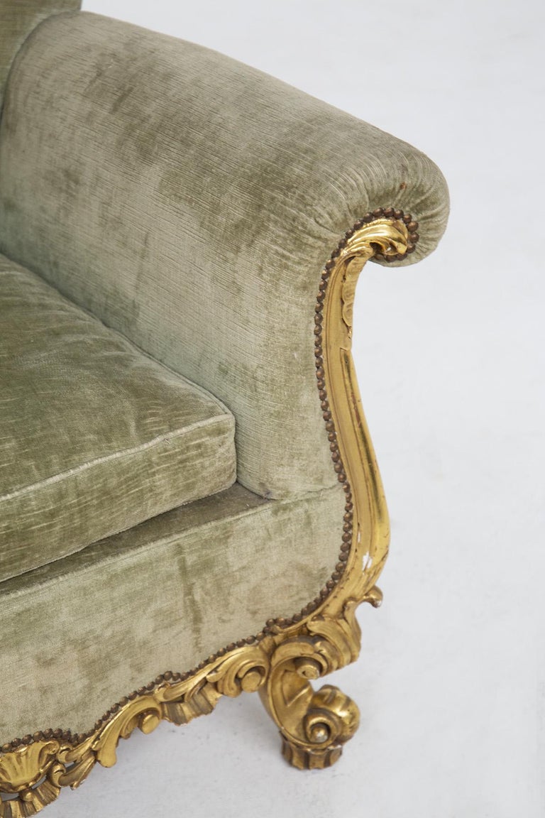 antique velvet sofas
