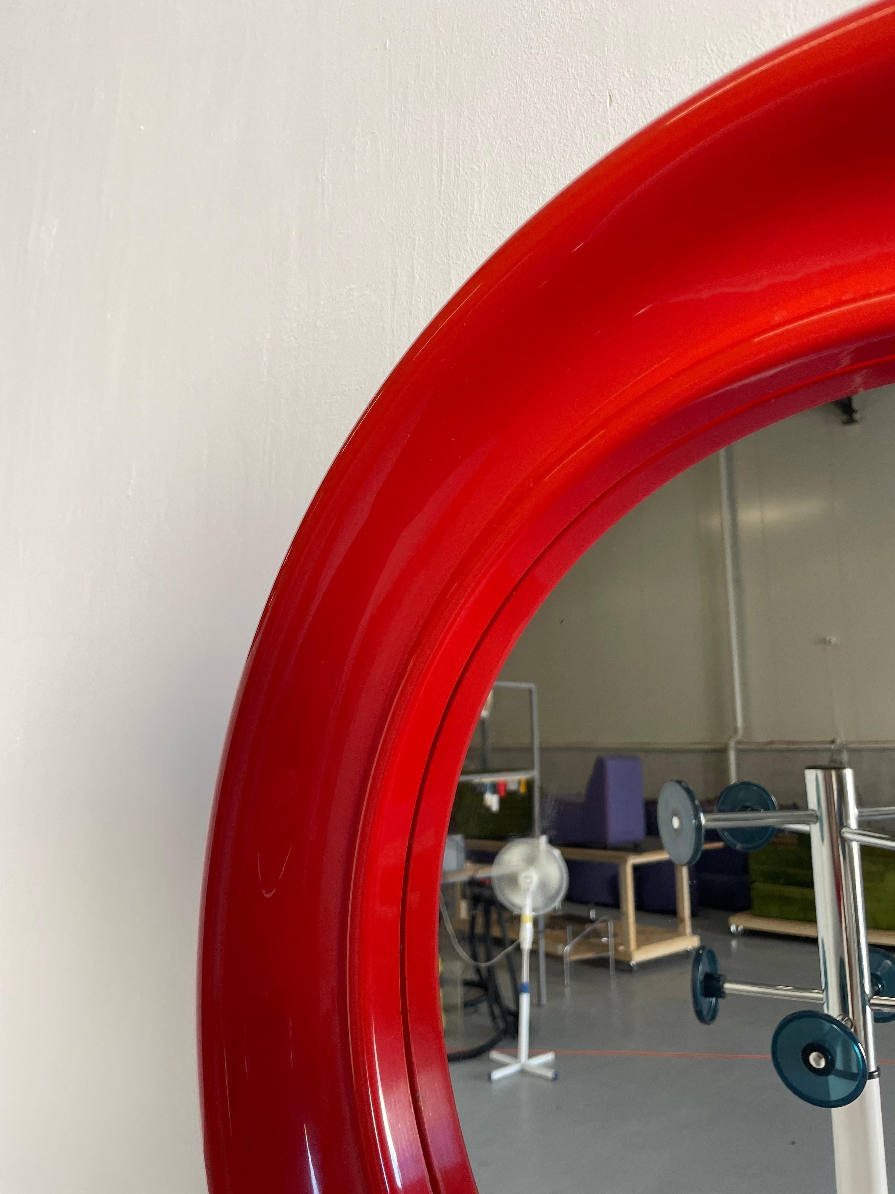Vintage Italian Space Age Circular Wall Mirror, 1980s Italy For Sale at ...