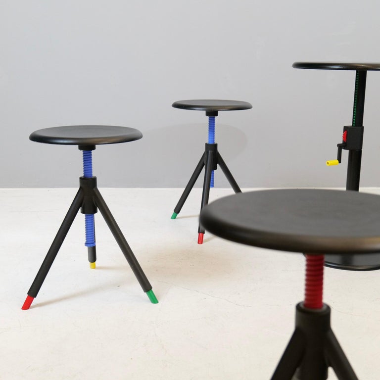 vintage italian table and stool set by Raul Barbiere and Gabriella ...