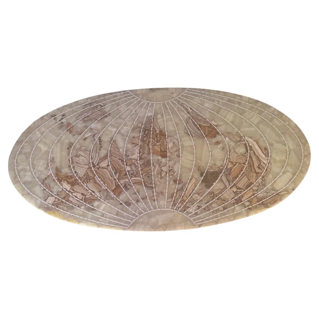 Vintage Italian Tessellated Stone Map Of The World Wall Art Sculpture ...