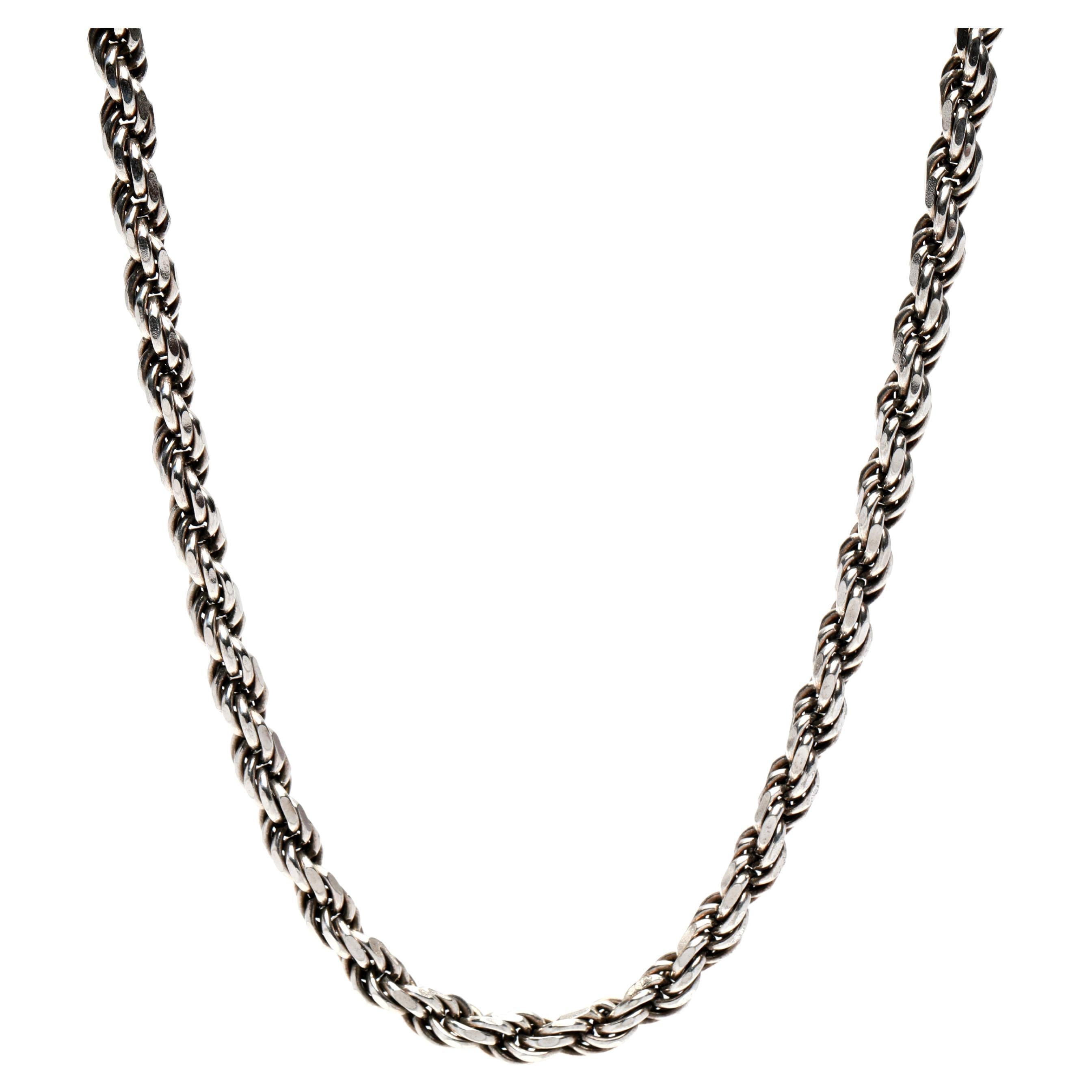 A Significant Georgian Sterling Rope Chain at 1stDibs