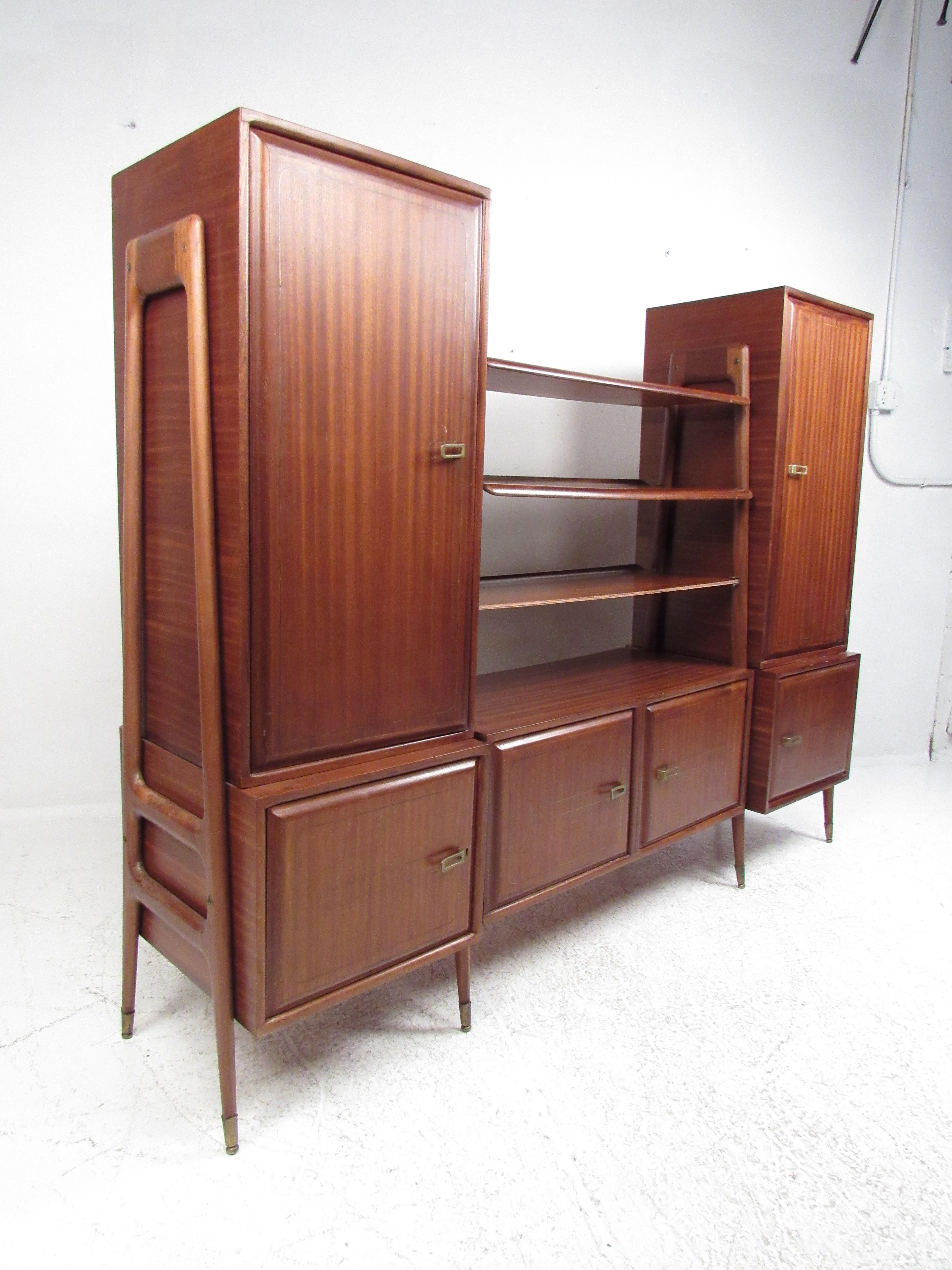 Vintage Italian Wall Storage Unit For Sale at 1stDibs | vintage wall ...