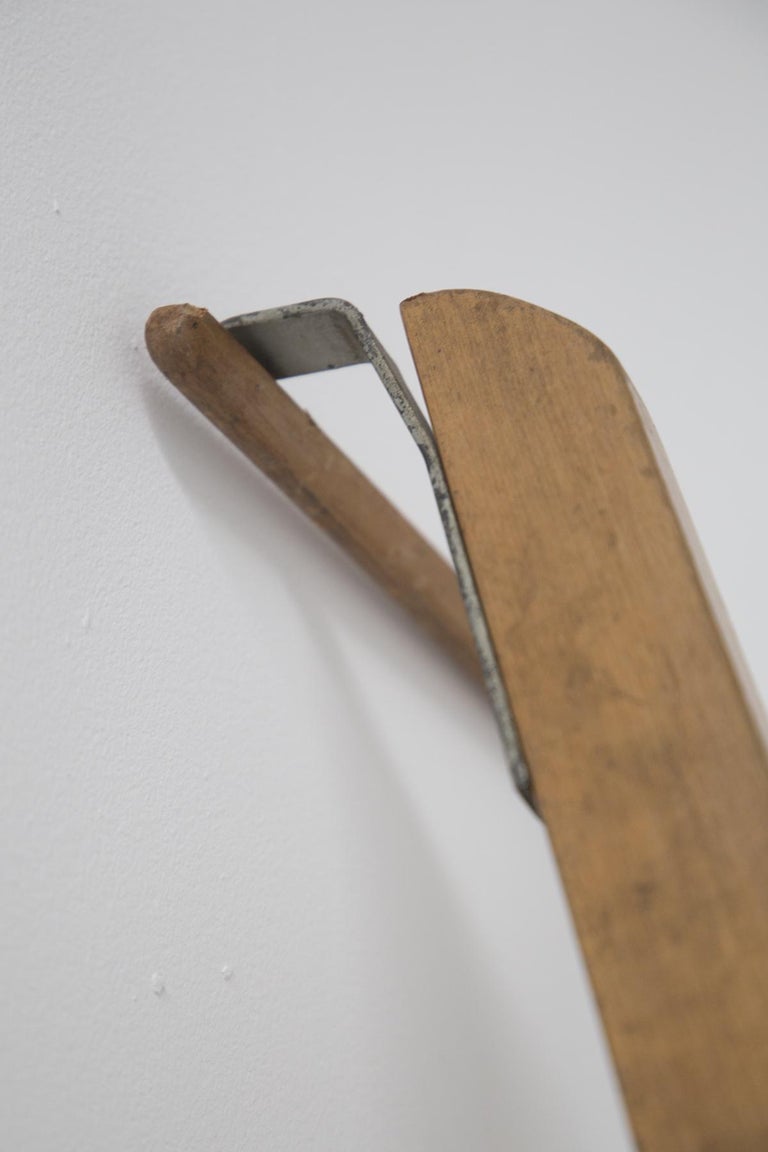 Vintage Italian Wooden Ladder For Sale at 1stDibs