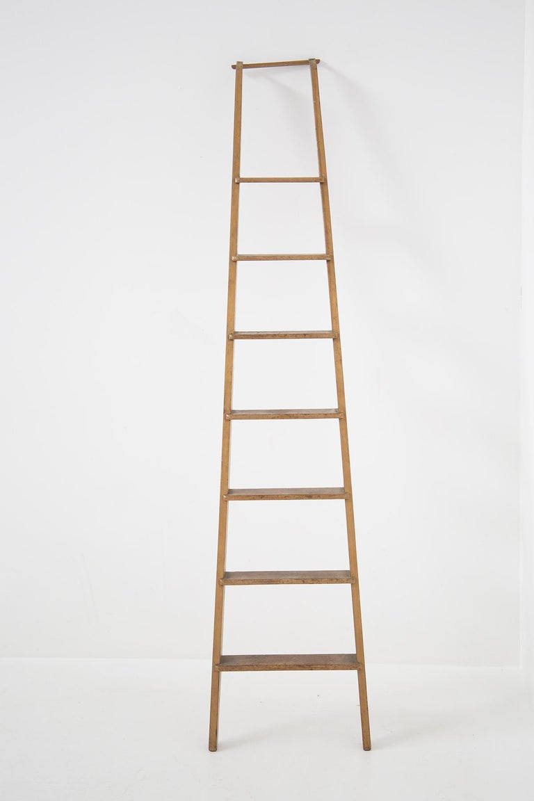 Vintage Italian Wooden Ladder For Sale at 1stDibs | italian ladder