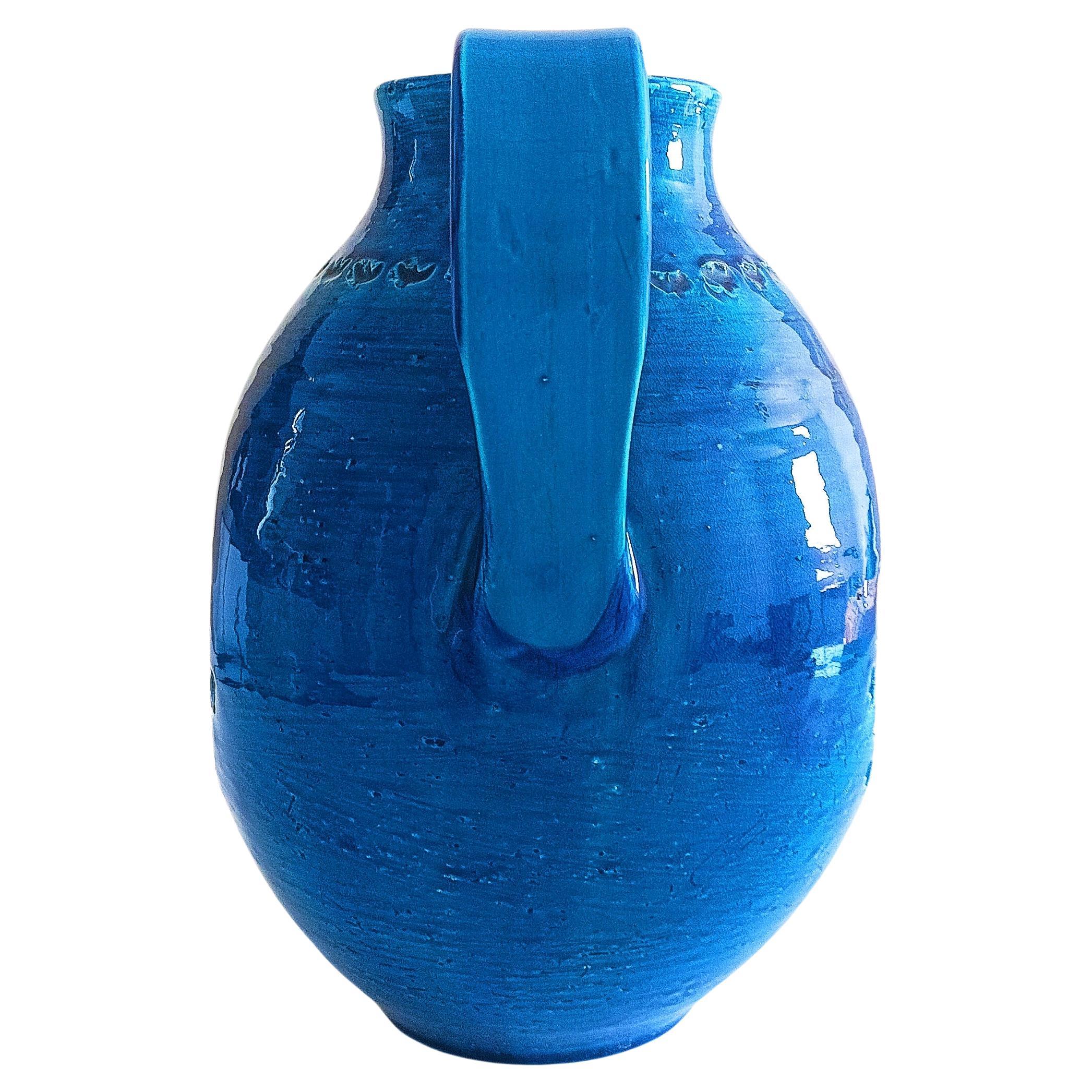 Vintage Italian XL Bitossi by Aldo Londi Rimini Blu Signed Ceramic ...