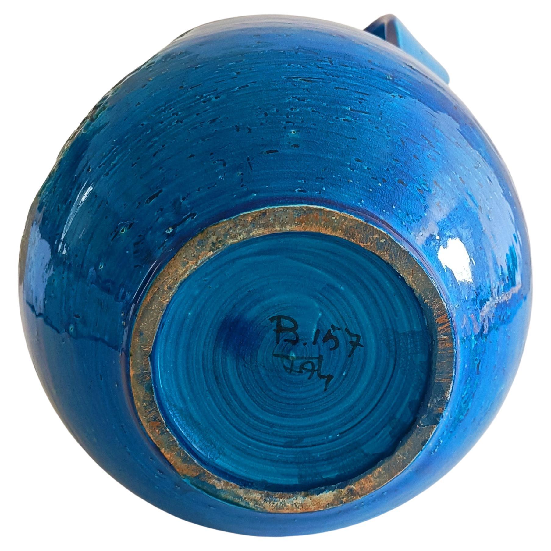 Vintage Italian XL Bitossi by Aldo Londi Rimini Blu Signed Ceramic ...
