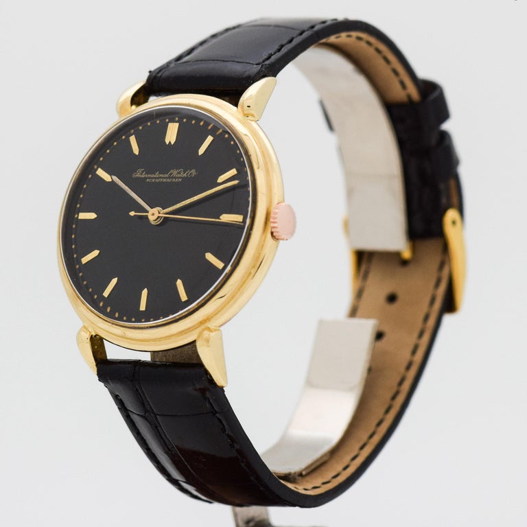 Vintage IWC 18 Karat Yellow Gold Watch, 1948 For Sale at 1stDibs
