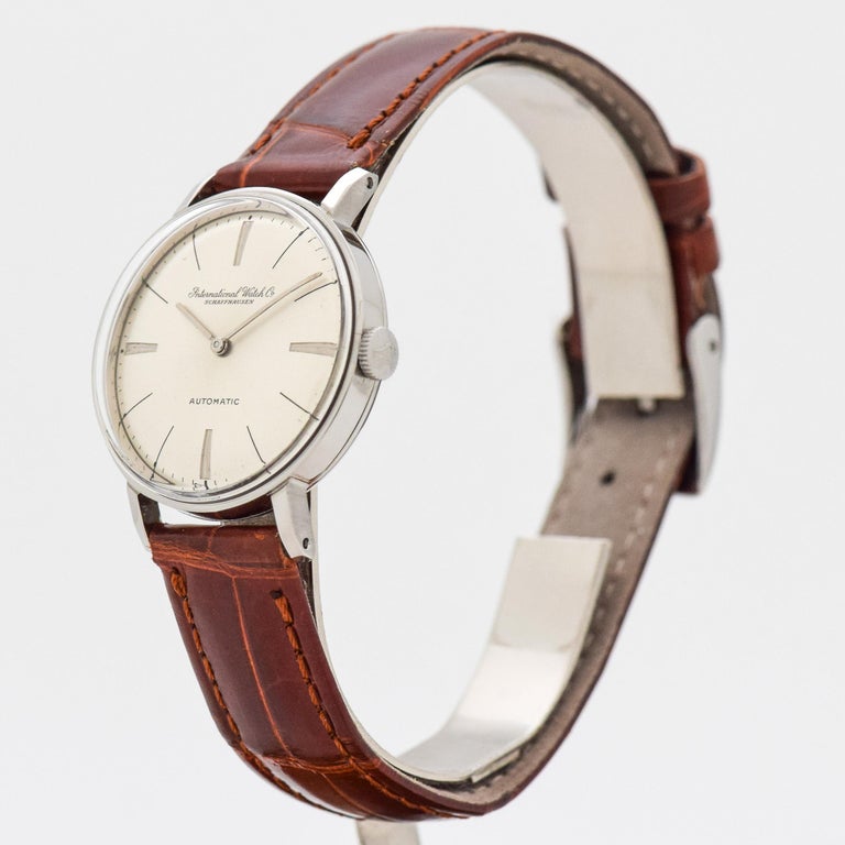 Vintage IWC Automatic Mid-Size Stainless Steel Watch, 1960 at 1stDibs