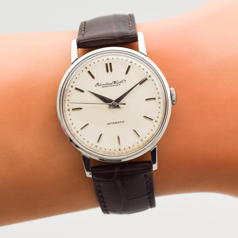 Vintage IWC Automatic Stainless Steel Watch, 1960 For Sale at 1stDibs ...