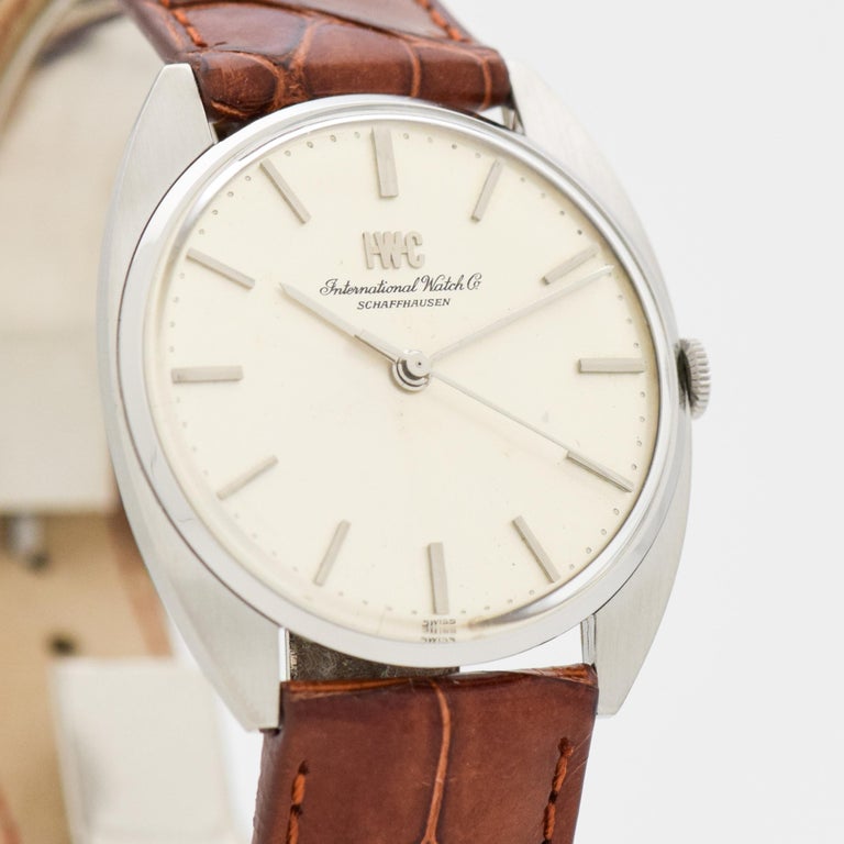 Vintage IWC in Stainless Steel Watch, 1969 For Sale at 1stDibs