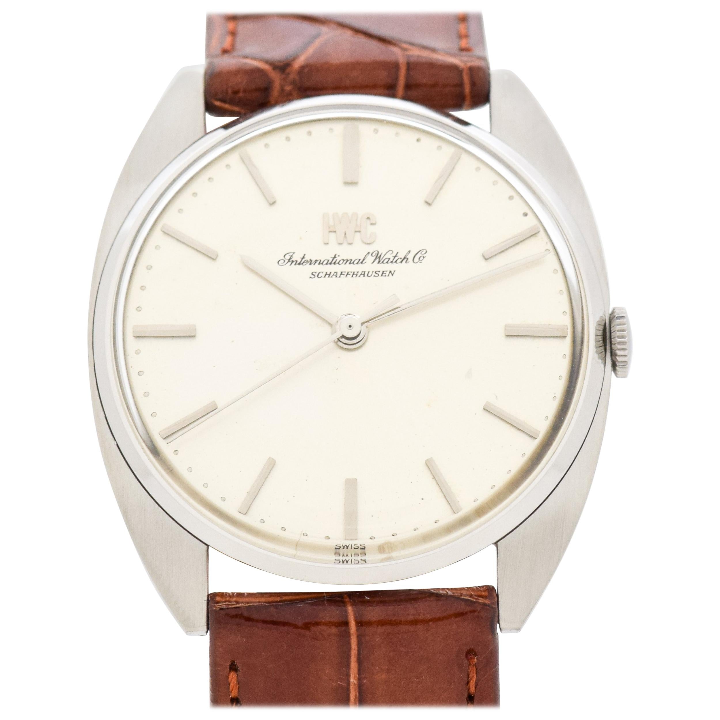 Vintage IWC in Stainless Steel Watch, 1969 For Sale at 1stDibs