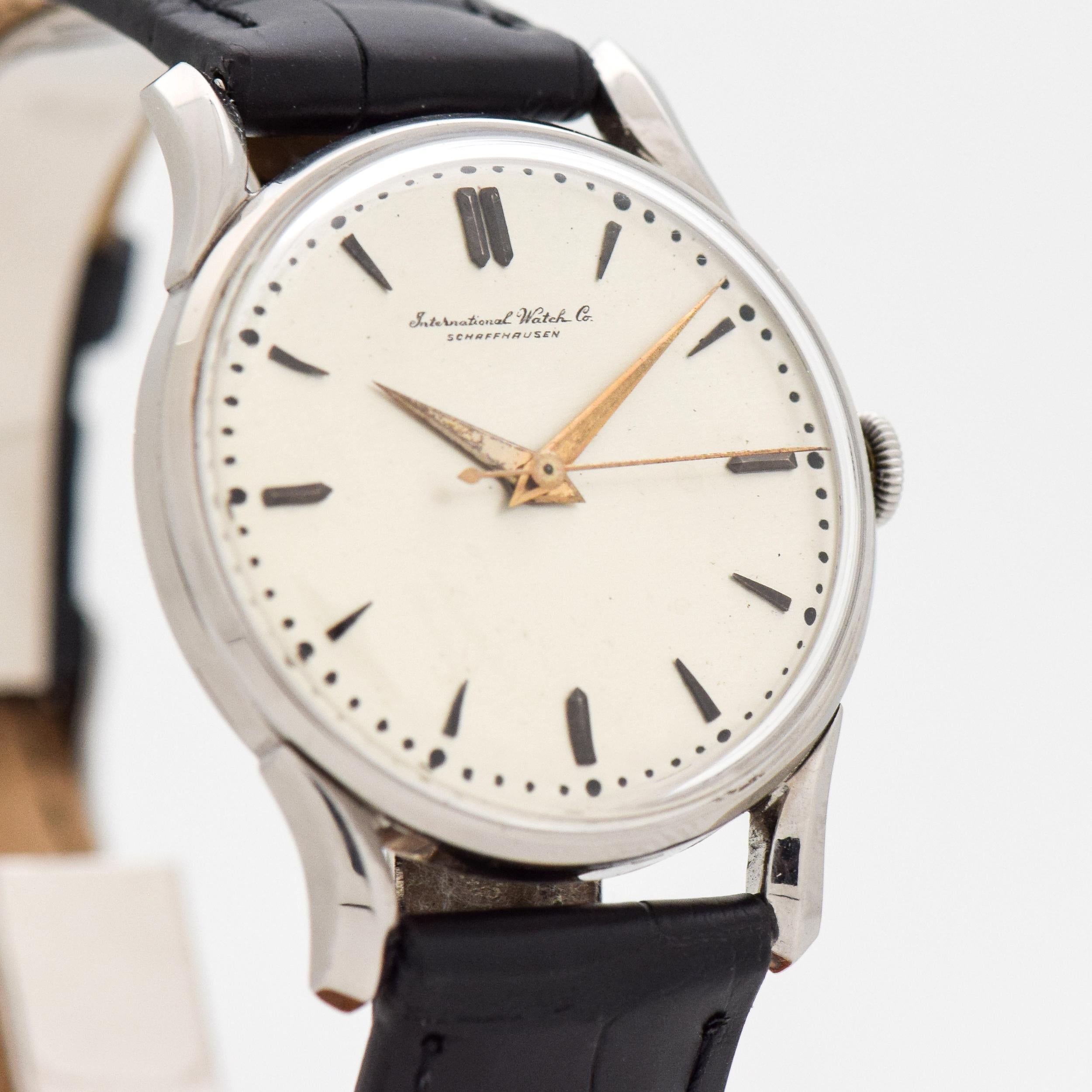 Vintage IWC Stainless Steel Watch, 1945 For Sale at 1stDibs