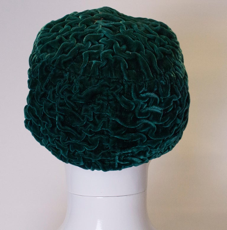 Vintage Jaccol Velvet Hat For Sale at 1stDibs