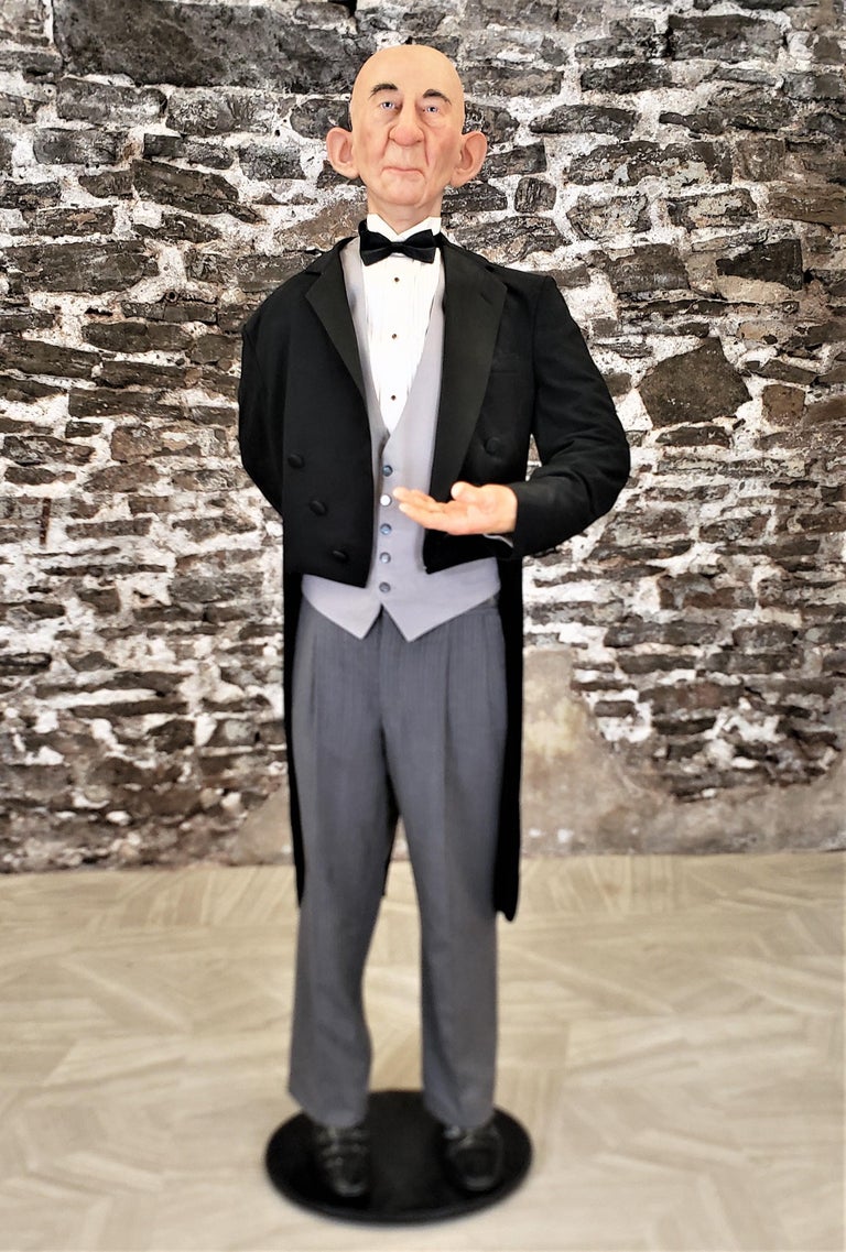 Vintage Jack Dawd Styled Life Sized Old English Butler or Server ...