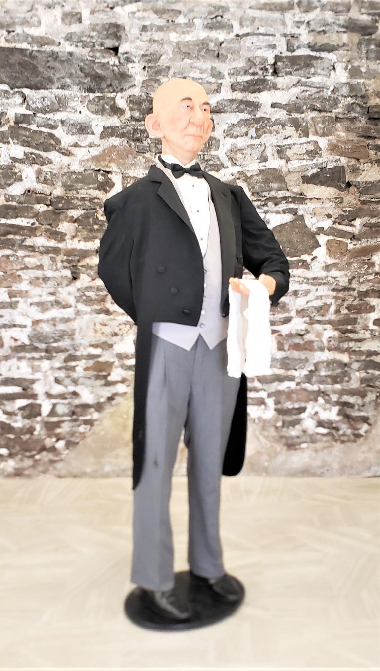 Vintage Jack Dawd Styled Life Sized Old English Butler or Server ...