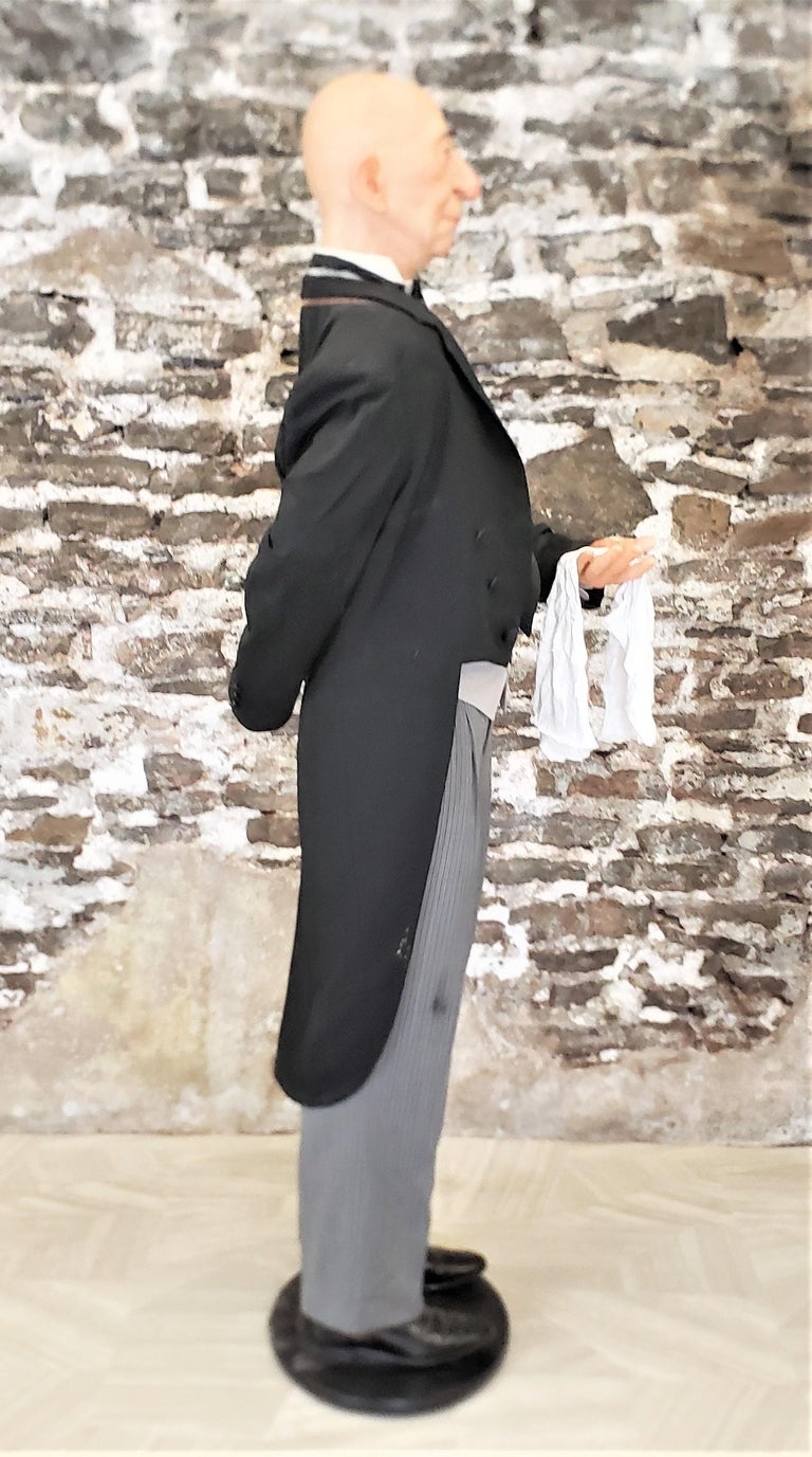 Vintage Jack Dawd Styled Life Sized Old English Butler or Server ...