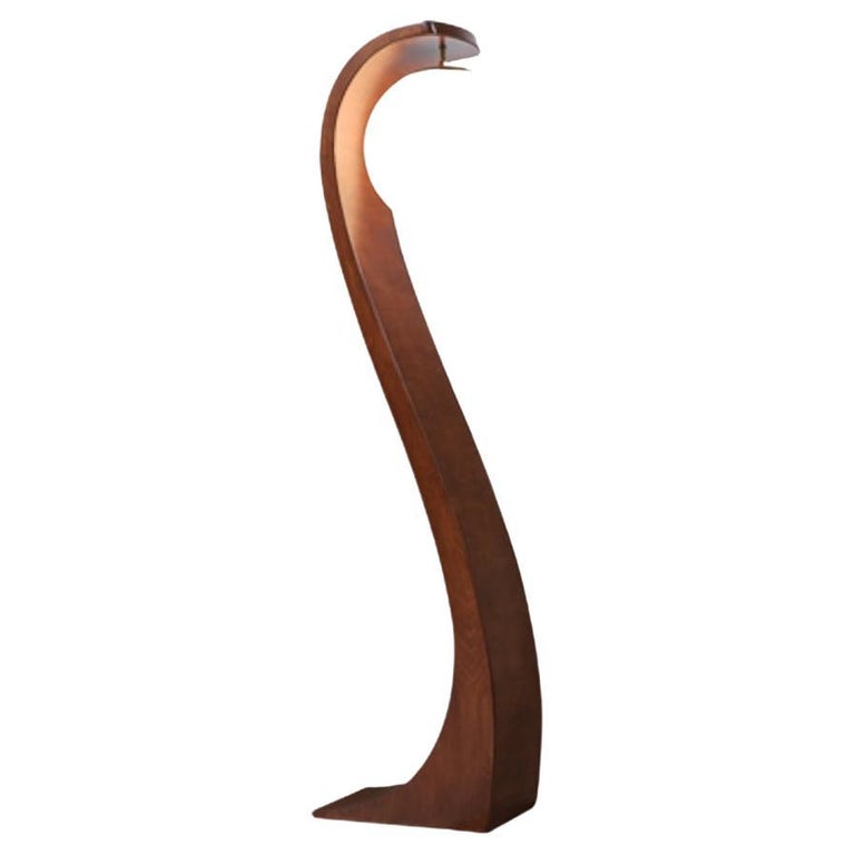 Lampadaire vintage Jack Haywood sculpté "Serpentine" par Modeline of CA ...