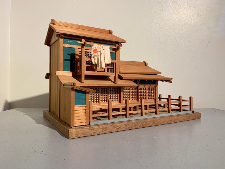 Vintage Japanese Architectural Model of a Traditional House, Mid 20th ...