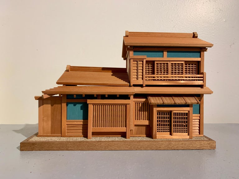 Vintage Japanese Architectural Model of a Traditional House, Mid 20th ...