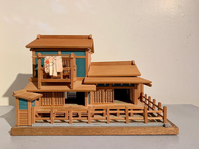 Vintage Japanese Architectural Model of a Traditional House, Mid 20th ...