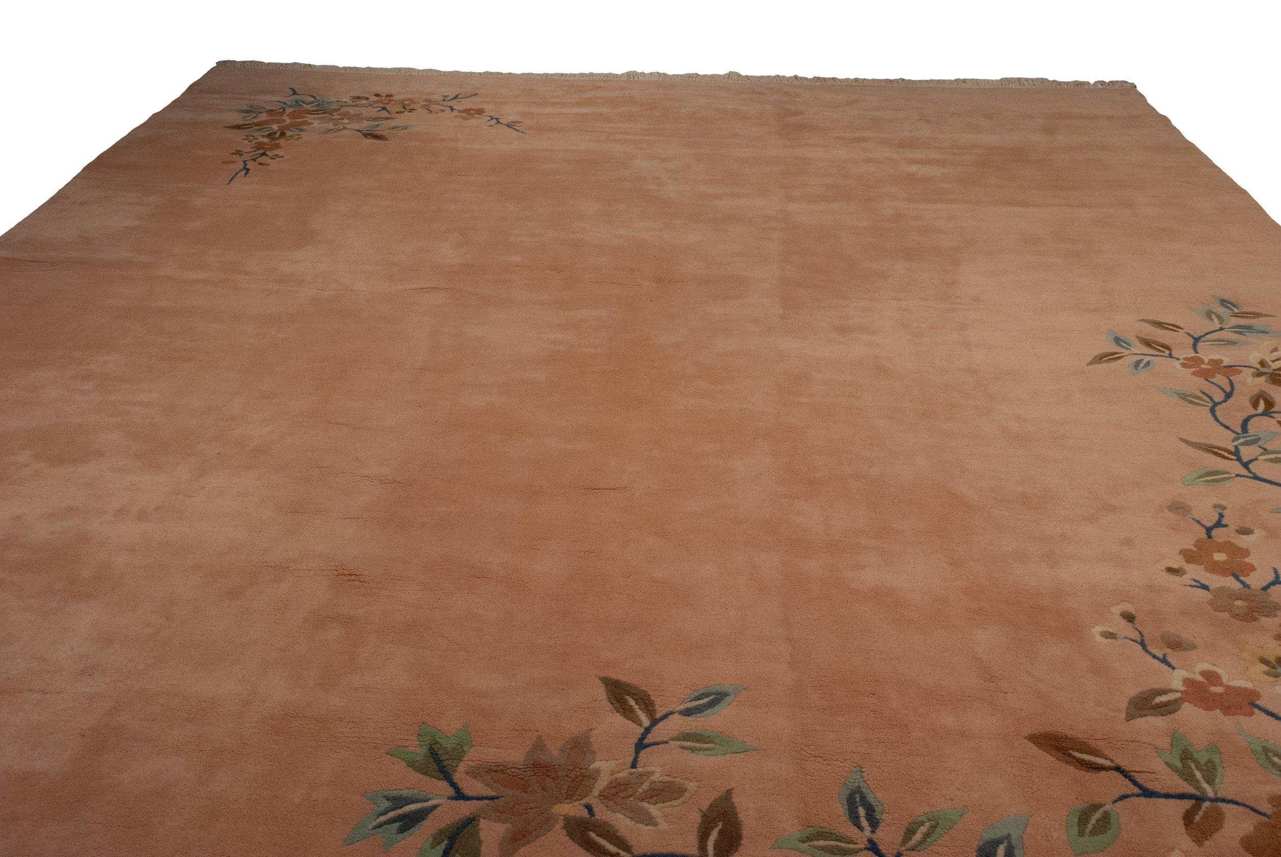 Vintage Japanese Art Deco Design Carpet For Sale at 1stDibs