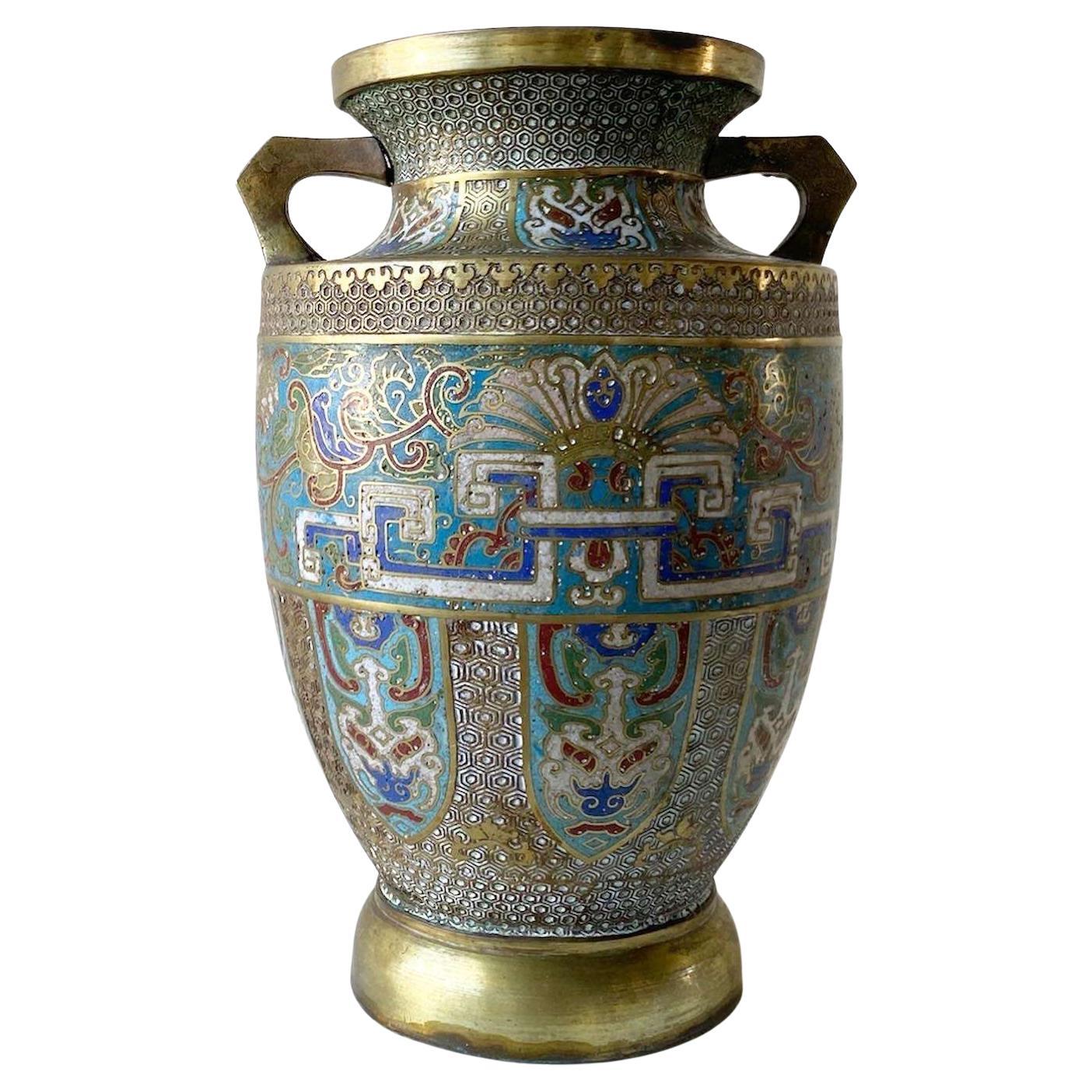 Vintage Black Japanese Tokanabe Pottery Vase For Sale at 1stDibs